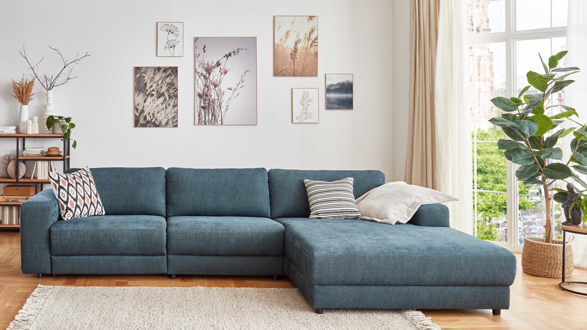 Eastern 4 seater fabric sofa store